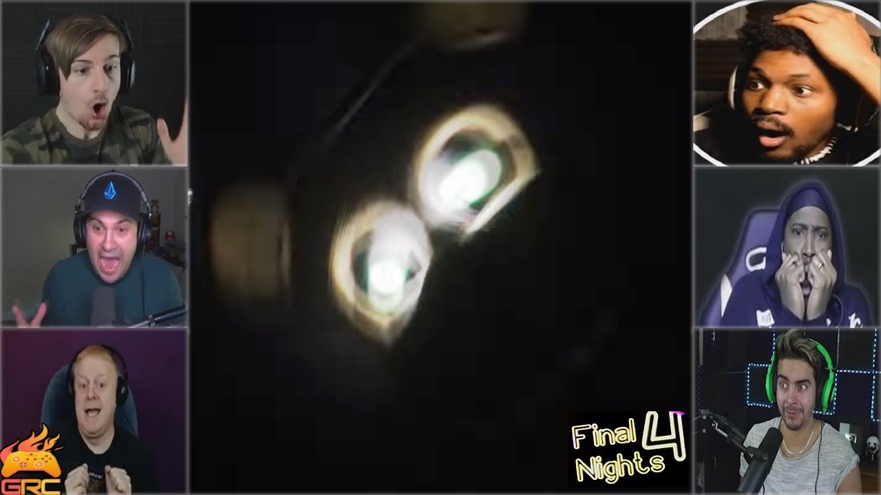 Gamers Reactions to the Fredbear (JUMPSCARE) | Final Nights 4: Demo ...