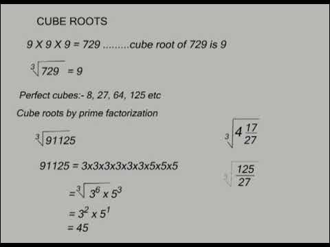 MATHS FORM 2 TOPIC 01 CUBES & CUBE ROOTS - YouTube