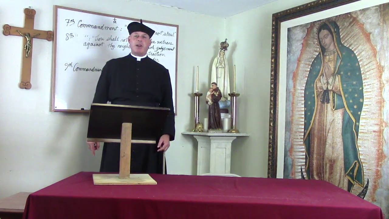 Fr David Hewko Catechism class #19 (The Seventh and Eighth Commandment ...