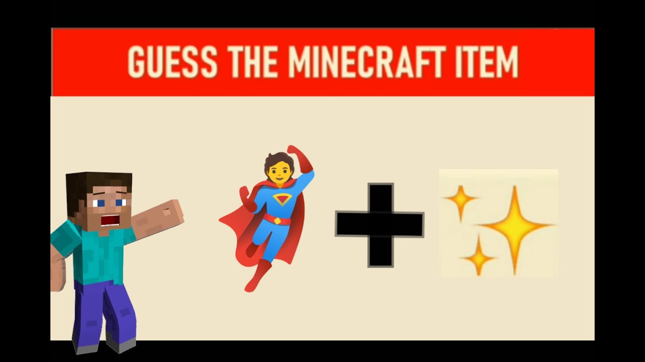 Guess The Minecraft Item by Imoji || Crazy Gamerz - YouTube