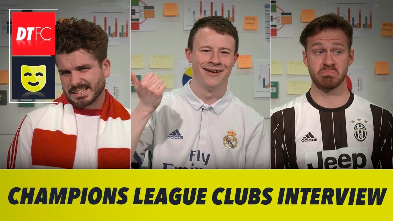 When Champions League clubs go for interviews - YouTube