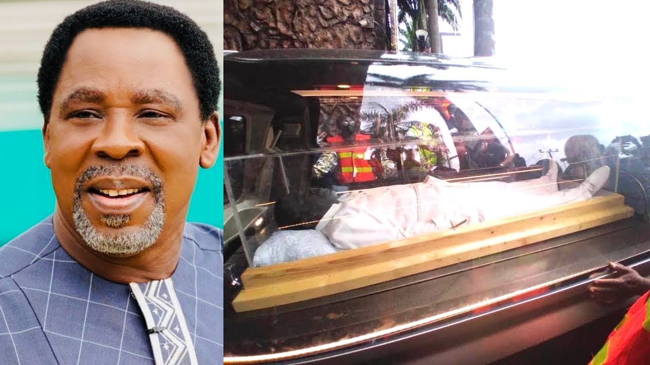 THE MOMENT TB JOSHUA DEAD BODY ARRIVE IN THE CHURCH FOR BURIAL - YouTube