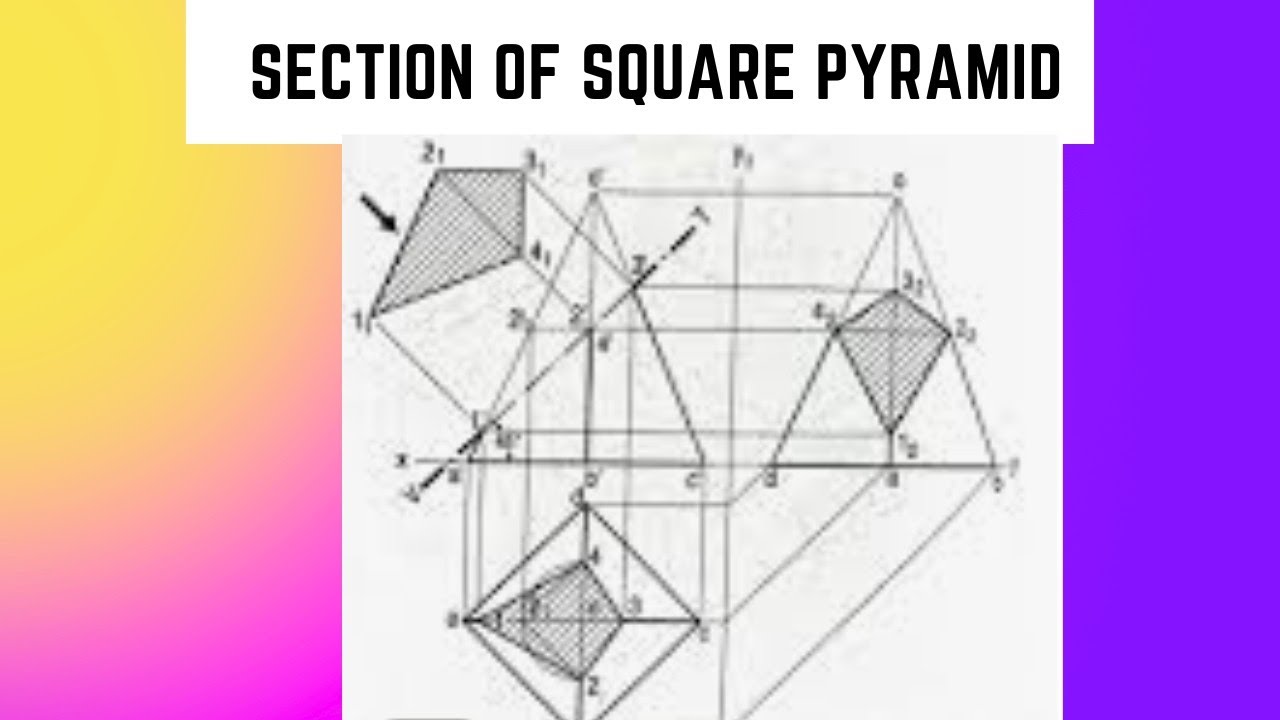 Revealing the Secrets of Square Pyramid Sections| MACHINE DRAWING - YouTube