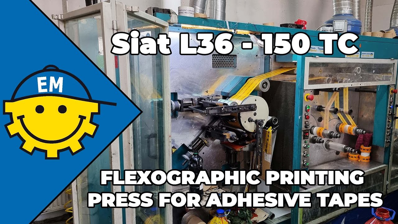 Siat L36 - 150 TC | Flexographic printing press | Printing press for ...