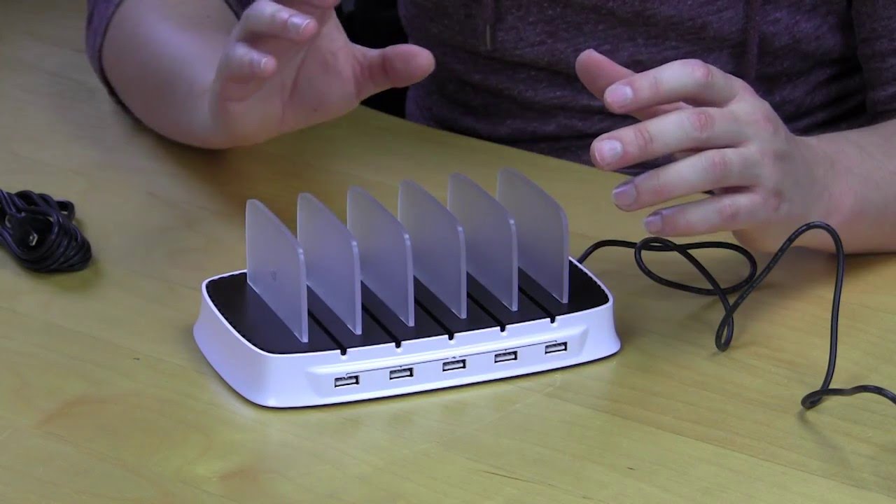 Griffin PowerDock5 USB Charging Station Unboxing & Overview - YouTube