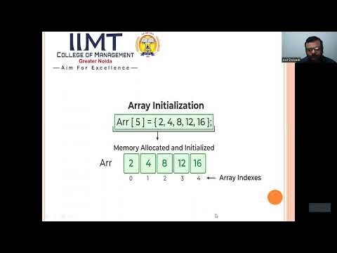 Arrays in C | BCA | BBA | IIMT College of Management, Greater Noida ...