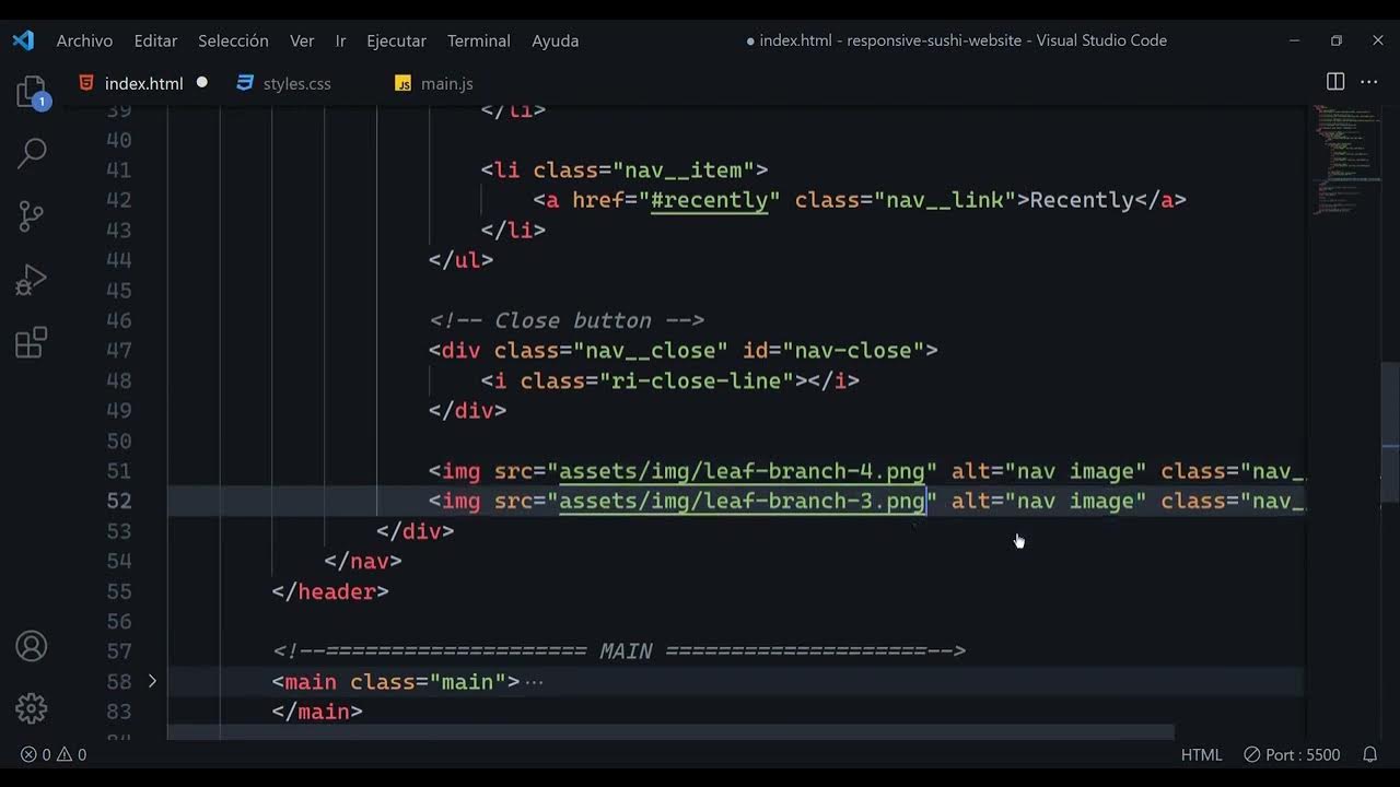 Responsive Sushi Restaurant Website Design Using HTML CSS & JavaScript - YouTube
