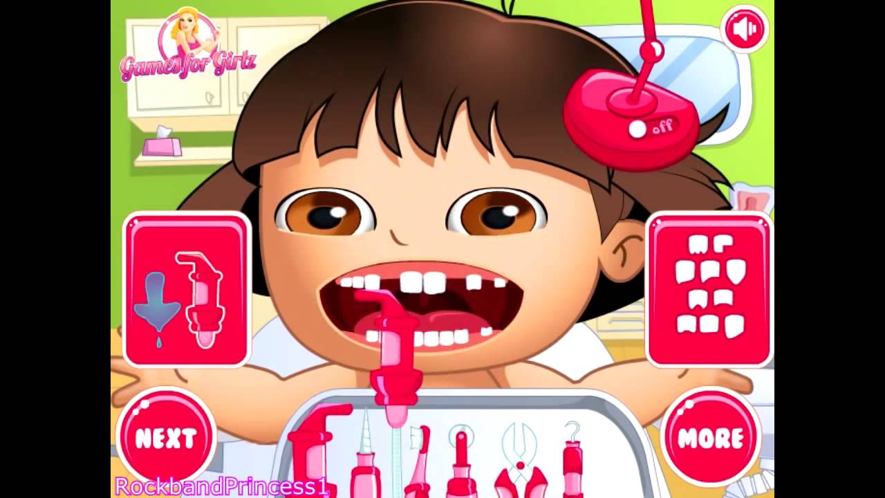 0062 Baby Dora Tooth Problems Game @ Free Girls Games - YouTube