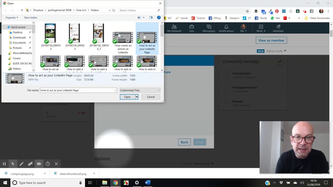 How to add titles and thumbnails to LinkedIn videos - YouTube