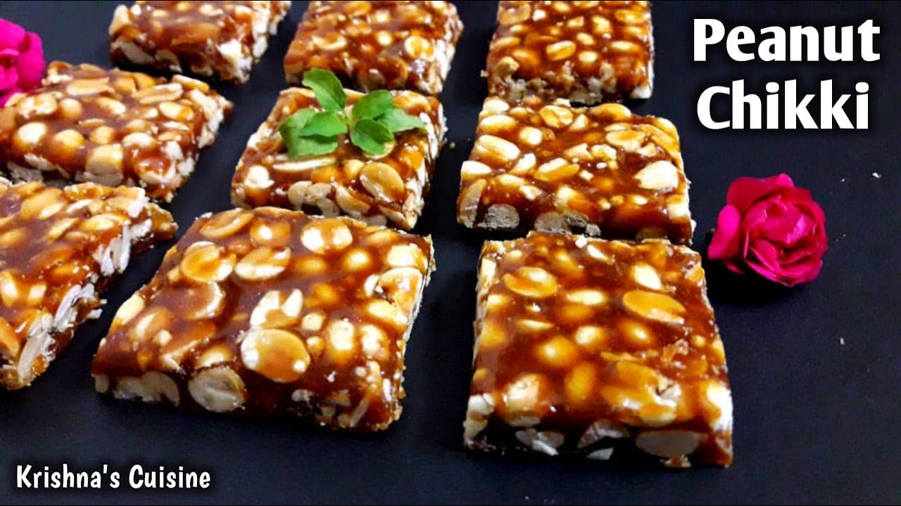 Peanut Chikki || No Fail Chikki Recipe || Chikki || Krishna's Cuisine # ...