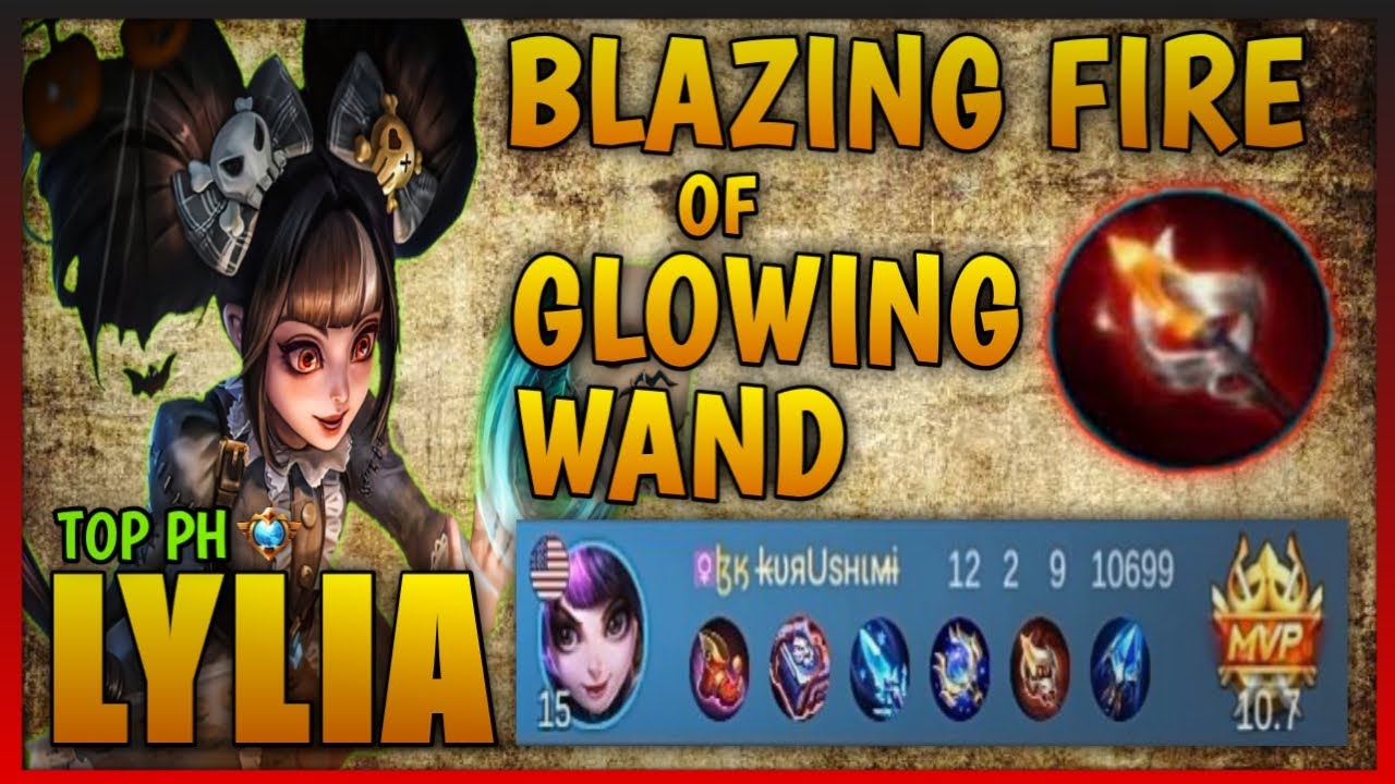BEST ITEM GLOWING WAND BUILD 100% DAMAGE HACK | LYLIA BEST BUILD ...