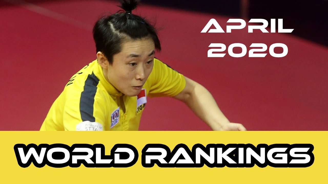 Table Tennis World Rankings | April 2020 - YouTube