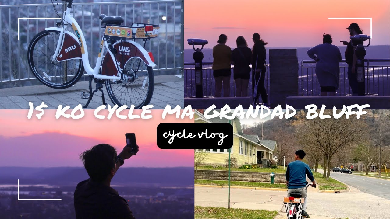 1$ ko cycle ma Grandad Bluff || Cycle Vlog - YouTube