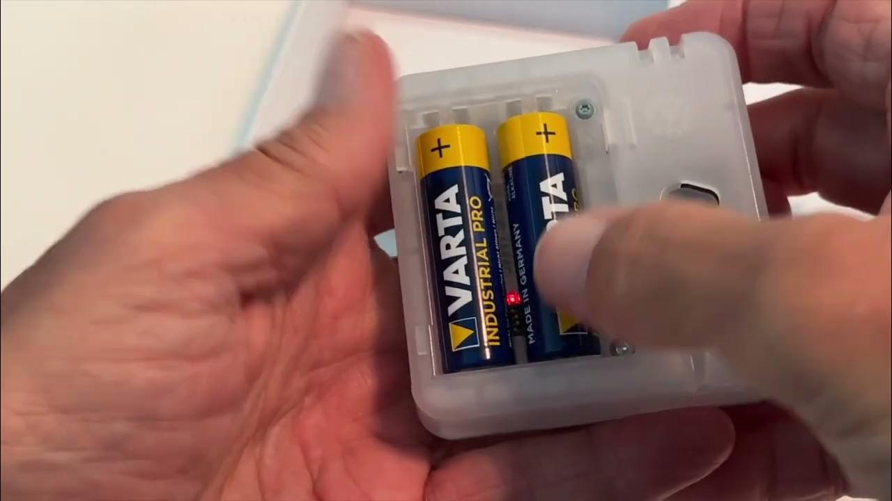 How to put batteries into aranet Co2 sensor - YouTube