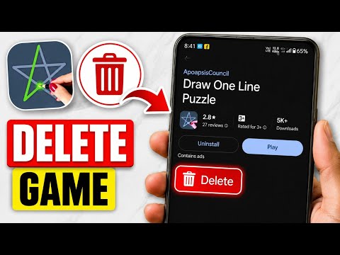 How To Delete Draw One Line Puzzle Game | How To Delete/Uninstall Draw One Line Puzzle Game |