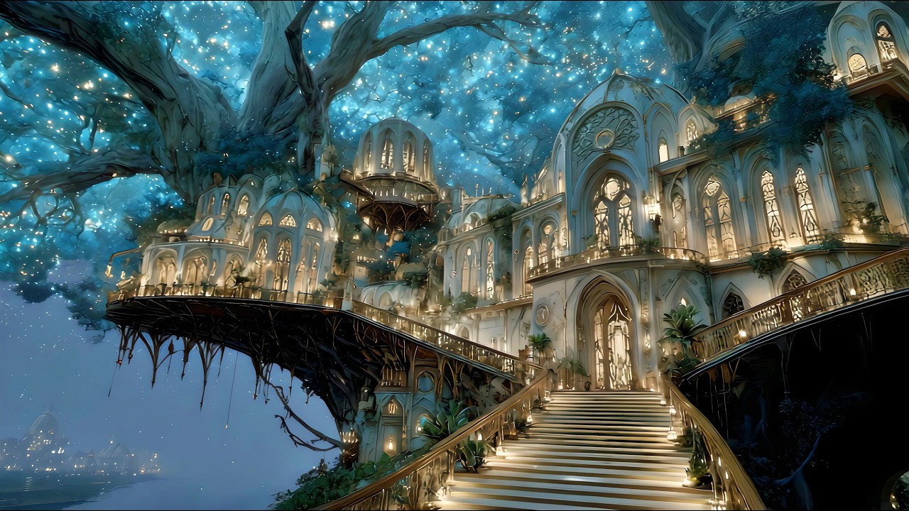 Drift Through Starborn Palaces of Gold: A 4K Fantasy Escape of Light ...