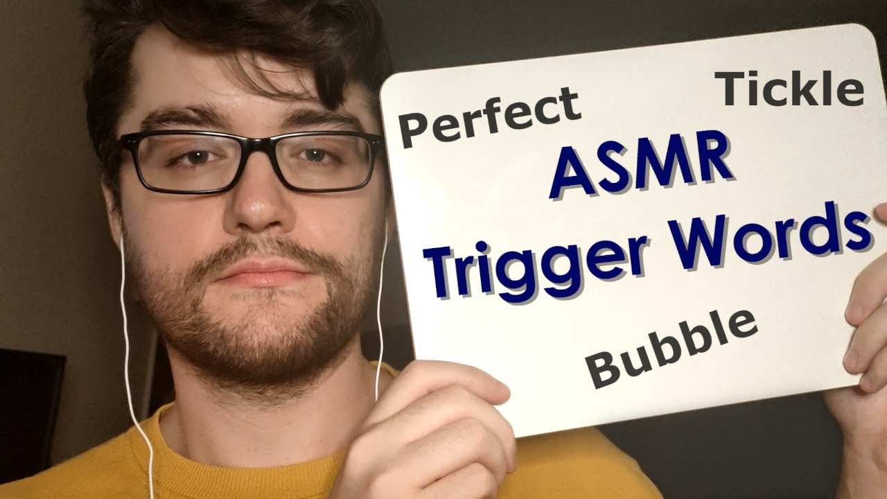 [ASMR] Tingly Trigger Words! Relaxing Repeated Whispering (close up ...