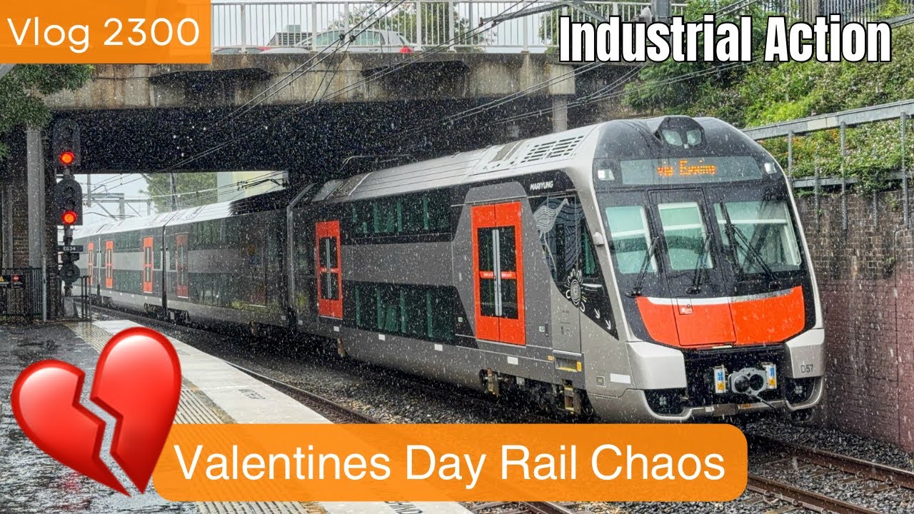 Sydney Trains Vlog 2300: Valentines Day Rail Chaos - YouTube