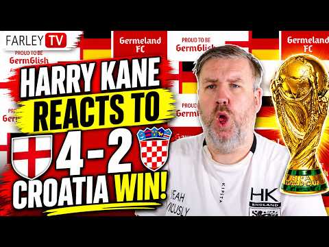 Exclusive! Harry Kane reacts to England beating Croatia 4-2