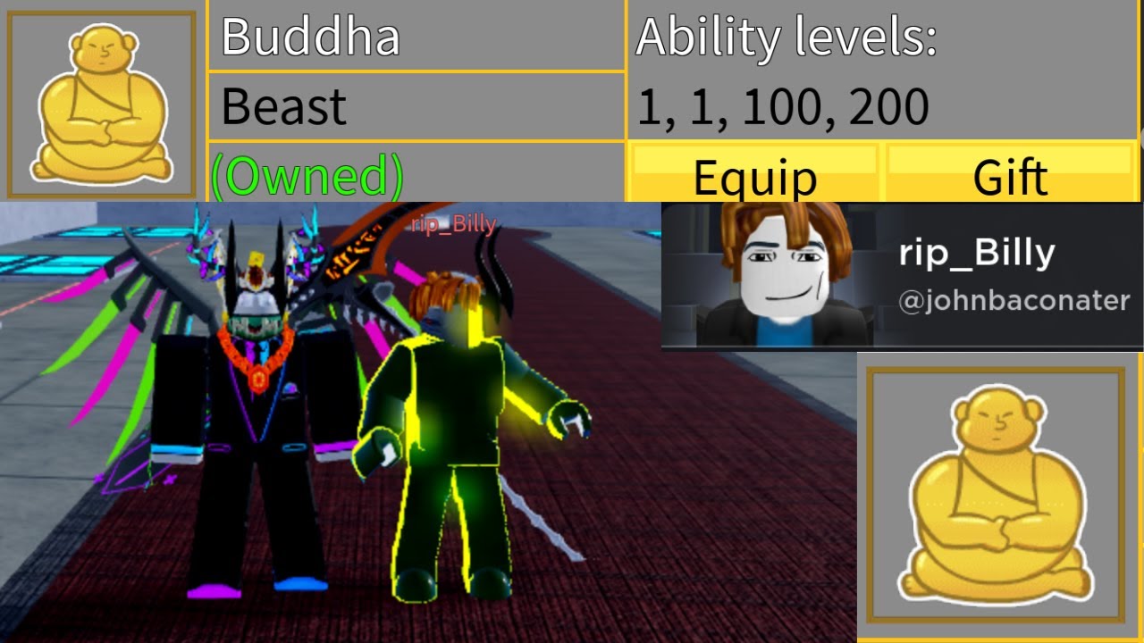Billy gave me PERMANENT BUDDHA in blox fruits - YouTube