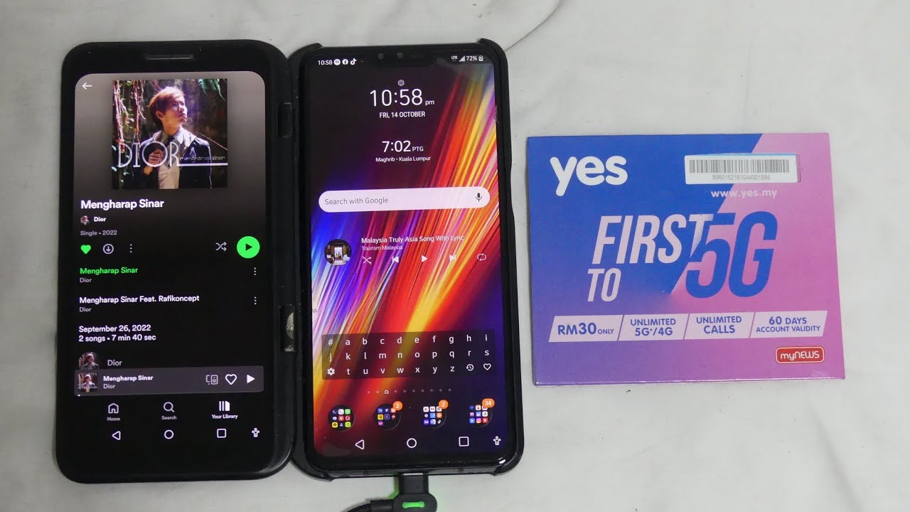 [4K] LG V50 5G INCOMPATIBLE WITH YES 5G? SMS? CALL? 15102022 - YouTube