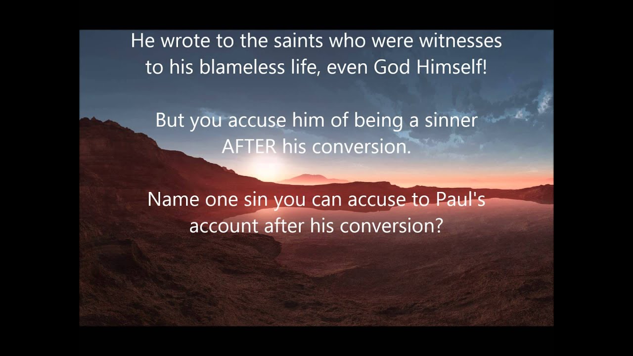 Paul Wretched Sinner - YouTube