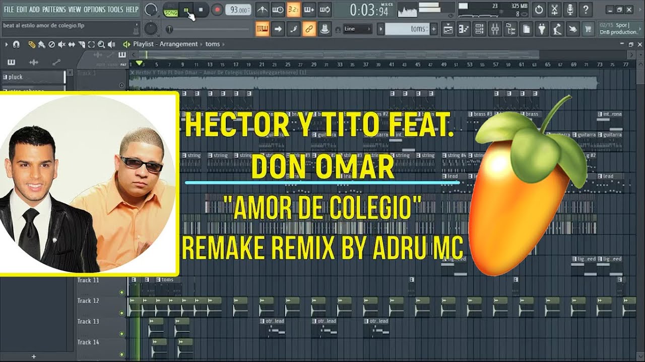 Hector Y Tito Ft Don Omar - Amor De Colegio (Instrumental remake hecha ...
