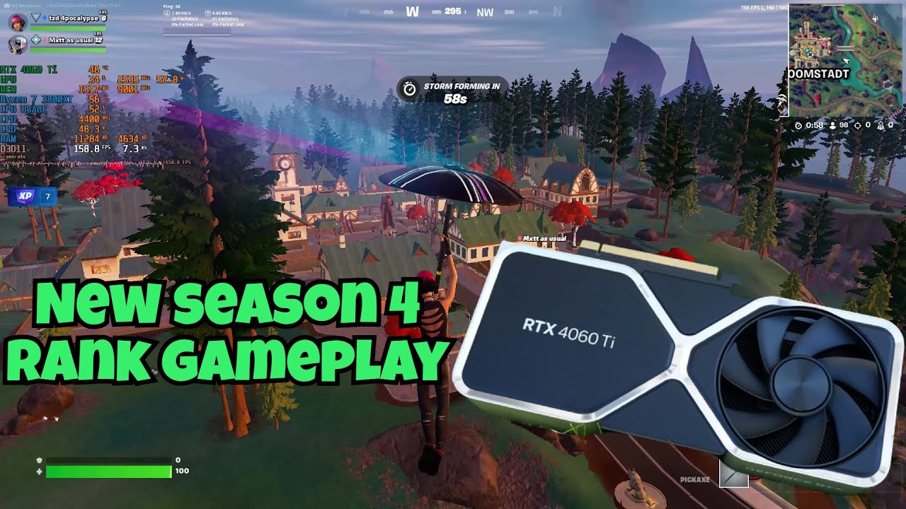 New Season 4 Gameplay | RTX 4060 Ti Founders - YouTube