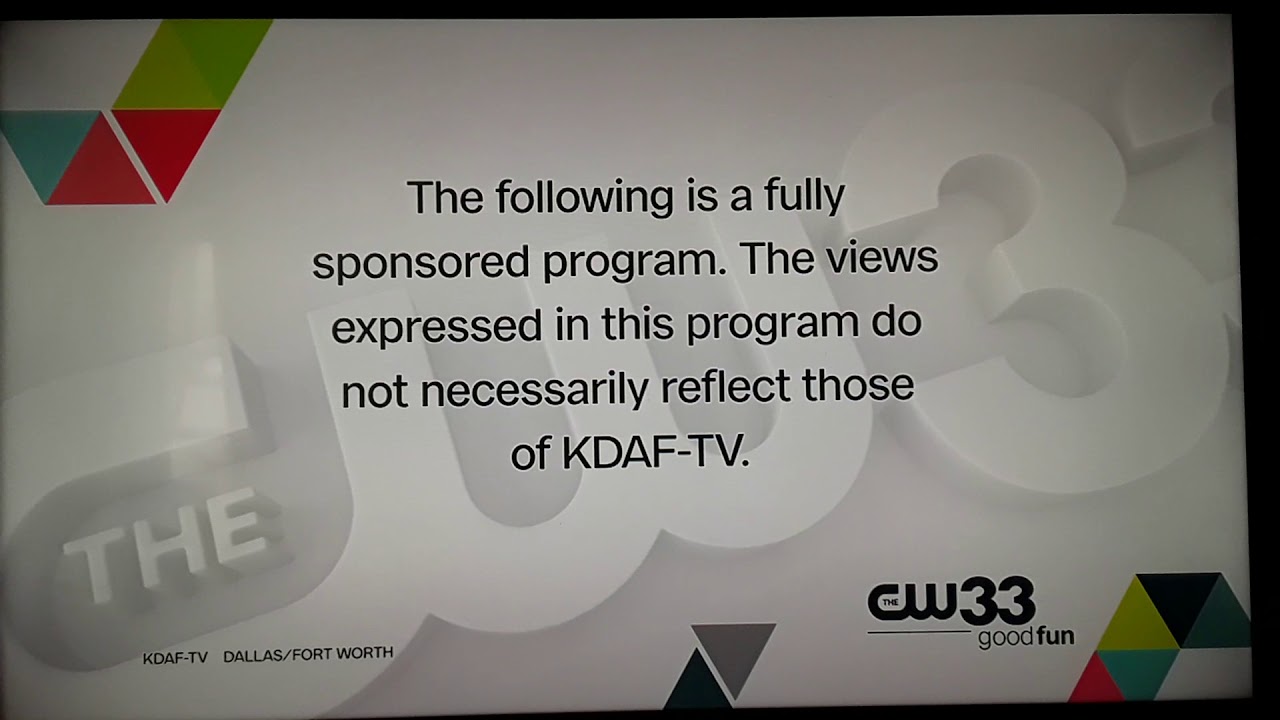 KDAF: CW 33 PAID PROGRAMMING - YouTube