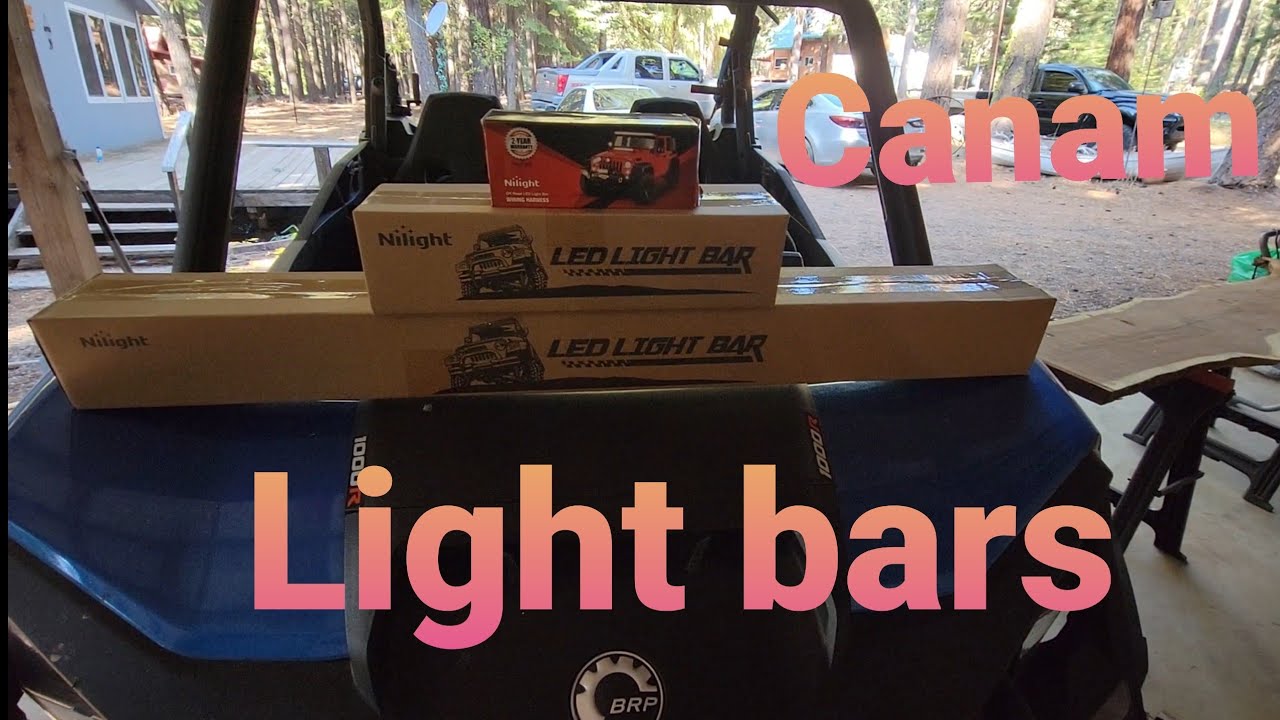 21' commander light bar install - YouTube