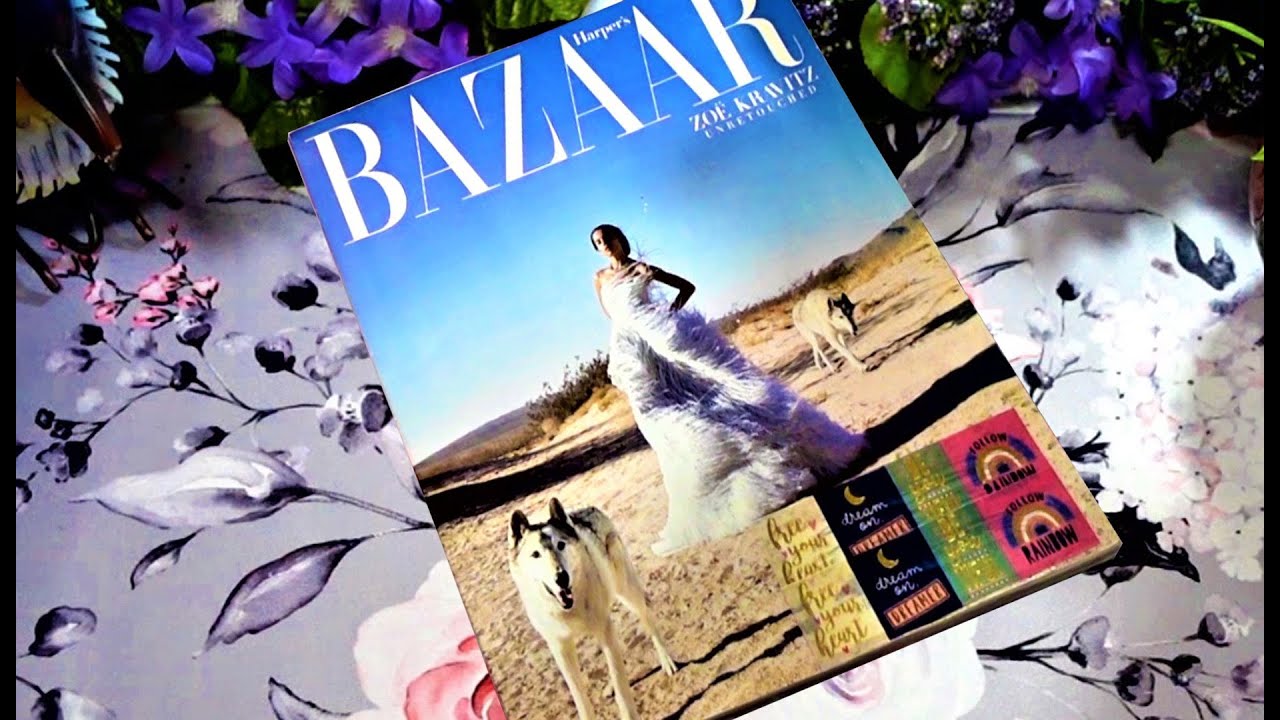 ASMR: Harper's Bazaar - Slow Page Turning - Tracing - No Talking - YouTube