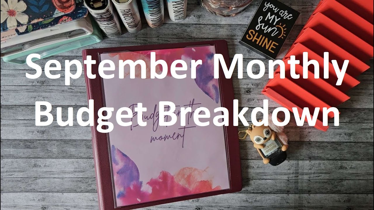 September Budget Breakdown - YouTube