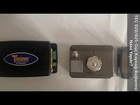 TEC 920/925 Akıllı Kilit-Güç Kaynağı Bağlantısı Nasıl Yapılır? Ön okuyucu Nasıl Bağlanır?|TECİMM