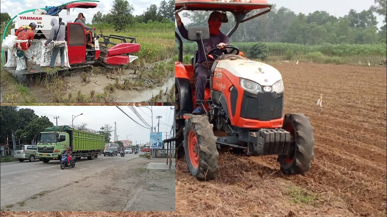 wheel loader traktor rotary combine harvester truk tronton truk fuso ...