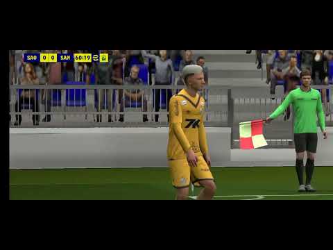 CR7 no São Paulo na vitória contra o Santos PES - YouTube