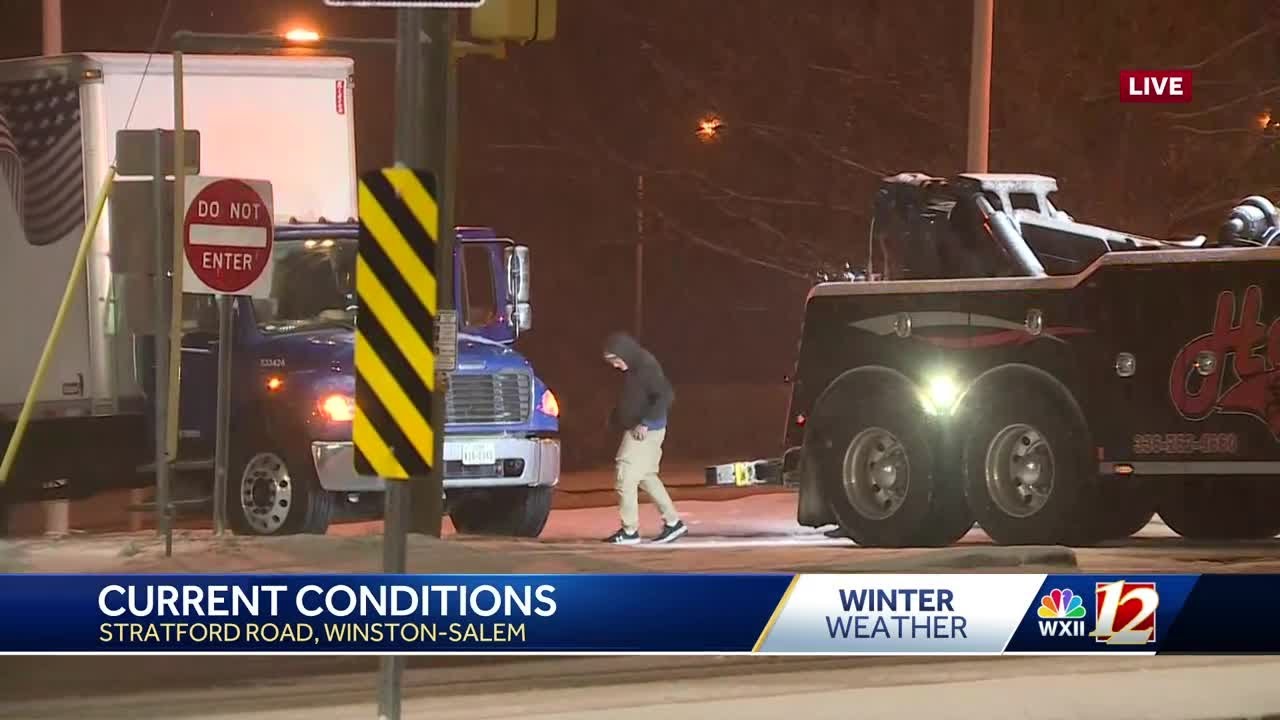 WXII's Kenny Beck shares the latest on the road conditions on Winston ...