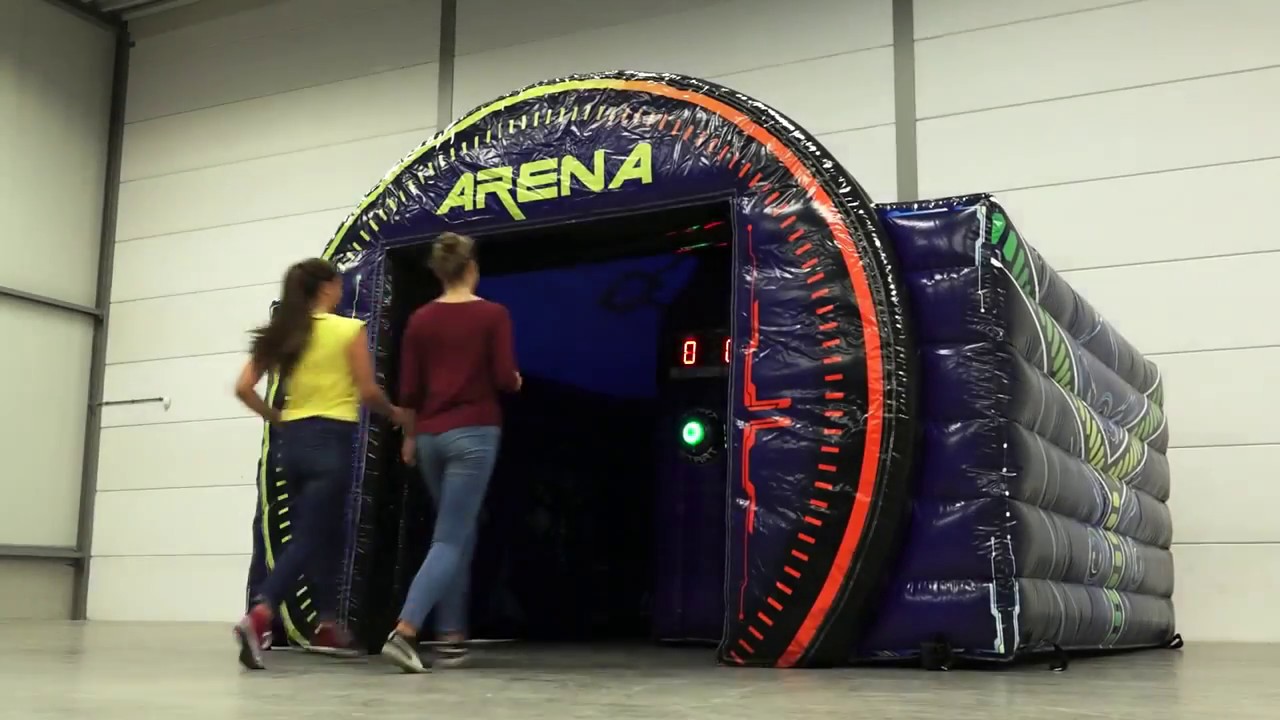 Battle in the Arena with the IPS System from EZ Inflatables! - YouTube