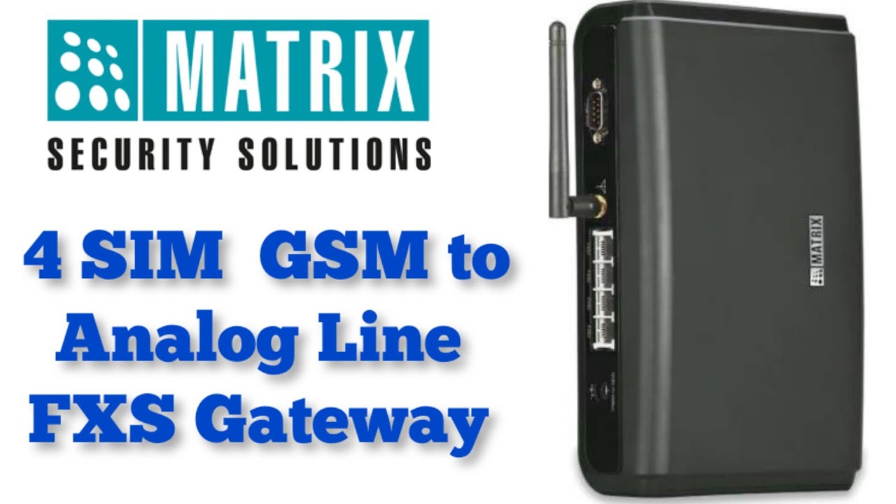 MATRIX GSM SIMADO GFX-44 / GFX-11 4 port GSM to ANALOG Line Converter ...