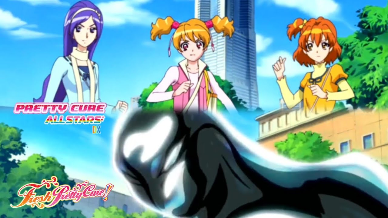 Las Chicas Mira a los Fusión en Pretty Cure All-Stars DX (2009) - YouTube