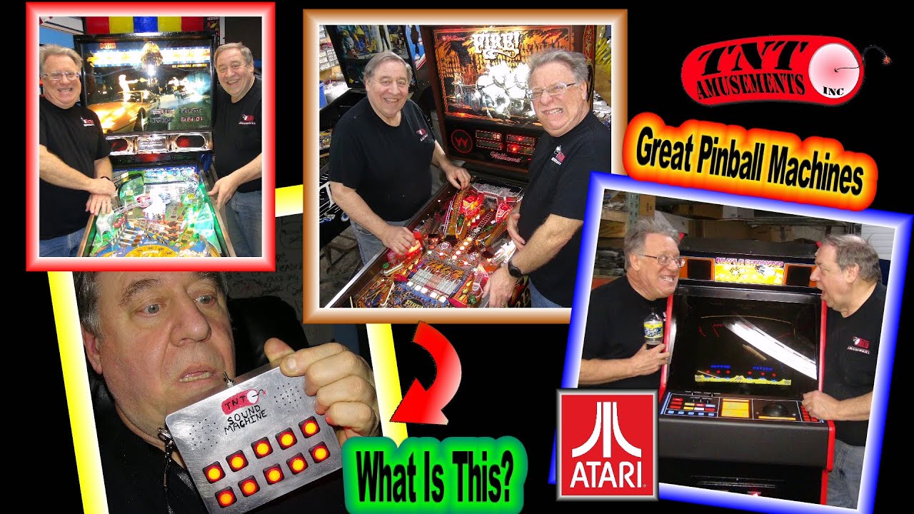 #1570 FIRE!-SECRET SERVICE-CARIBBEAN CRUISE Pinball Machines-MISSILE COMMAND Video-TNT ...