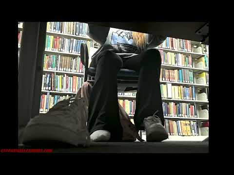 Catchemallcandids Candid Asian Shoeplay in White and Pink Nikes and White Socks Day 3