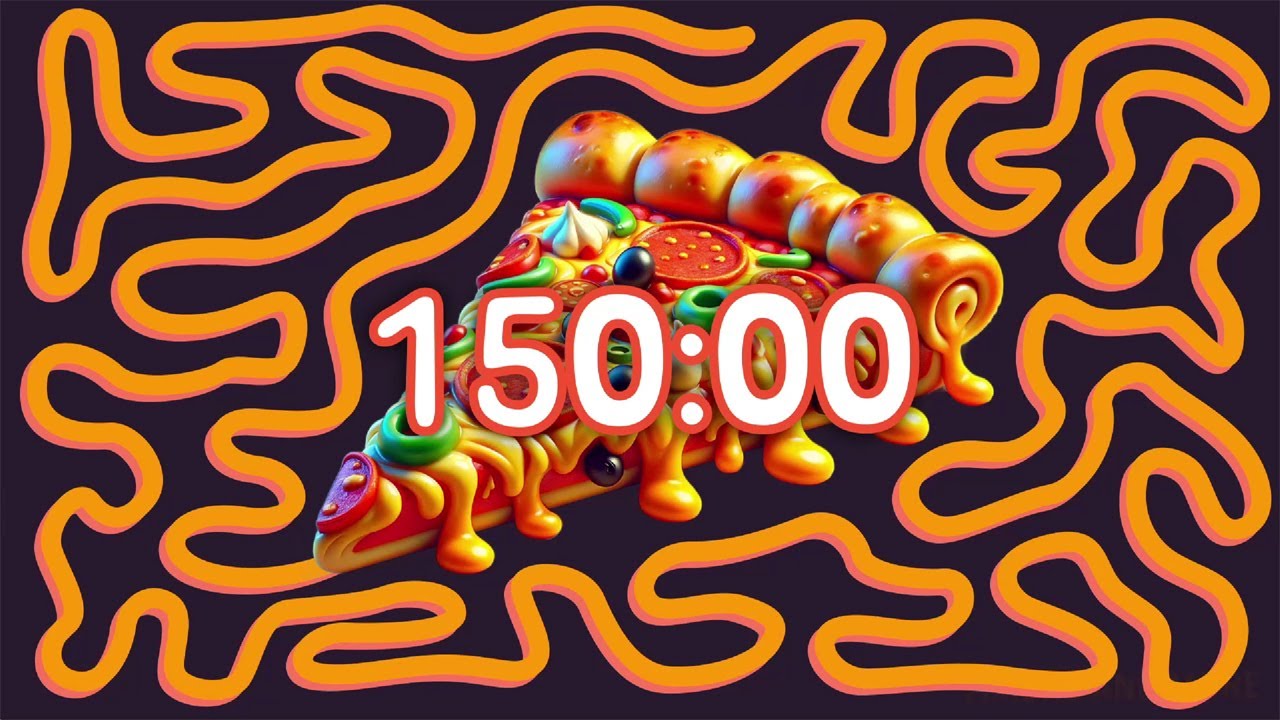 150 Minute Pizza 🍕 bomb 💣 timer - YouTube