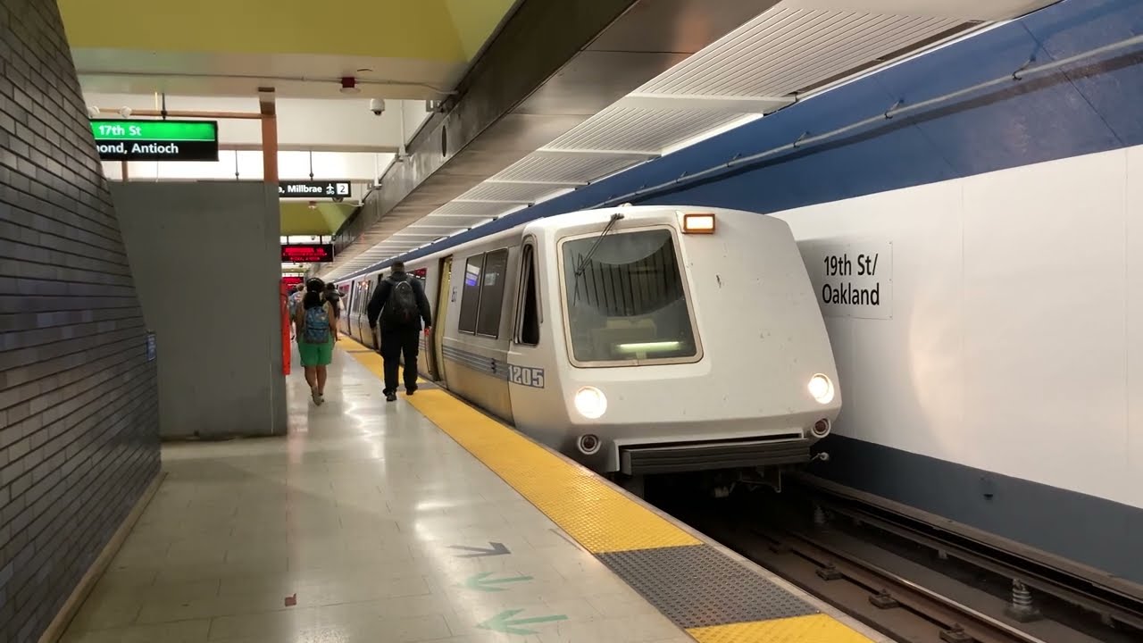 BART 19th Street Oakland Station California Bay Area Rapid Transit ...