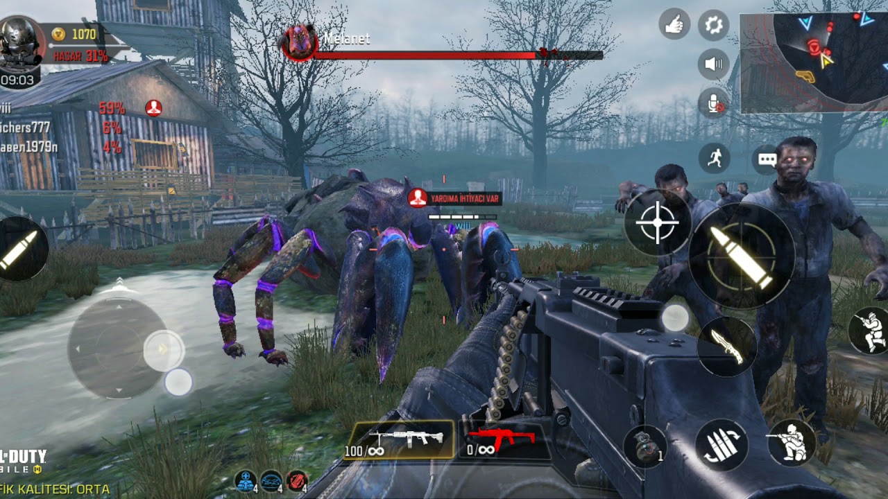 Call of duty mobile zombie boss - YouTube