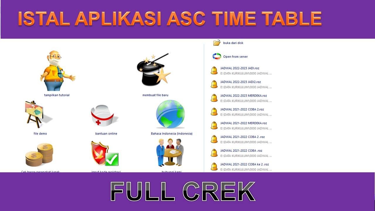 Instal Aplikasi ASC Time Table - YouTube