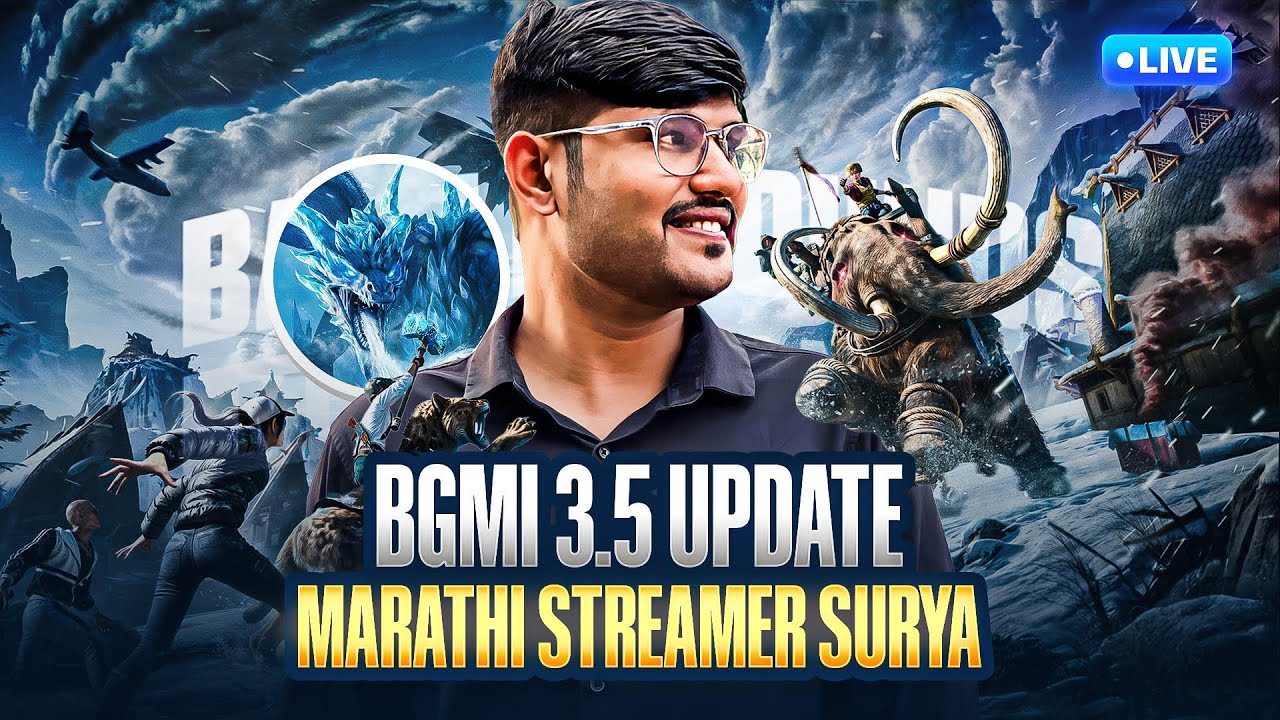 BGMI 3.5 update is here | 🔴BGMI MARATHI LIVE | MARATHI STREAMER SURYA ...