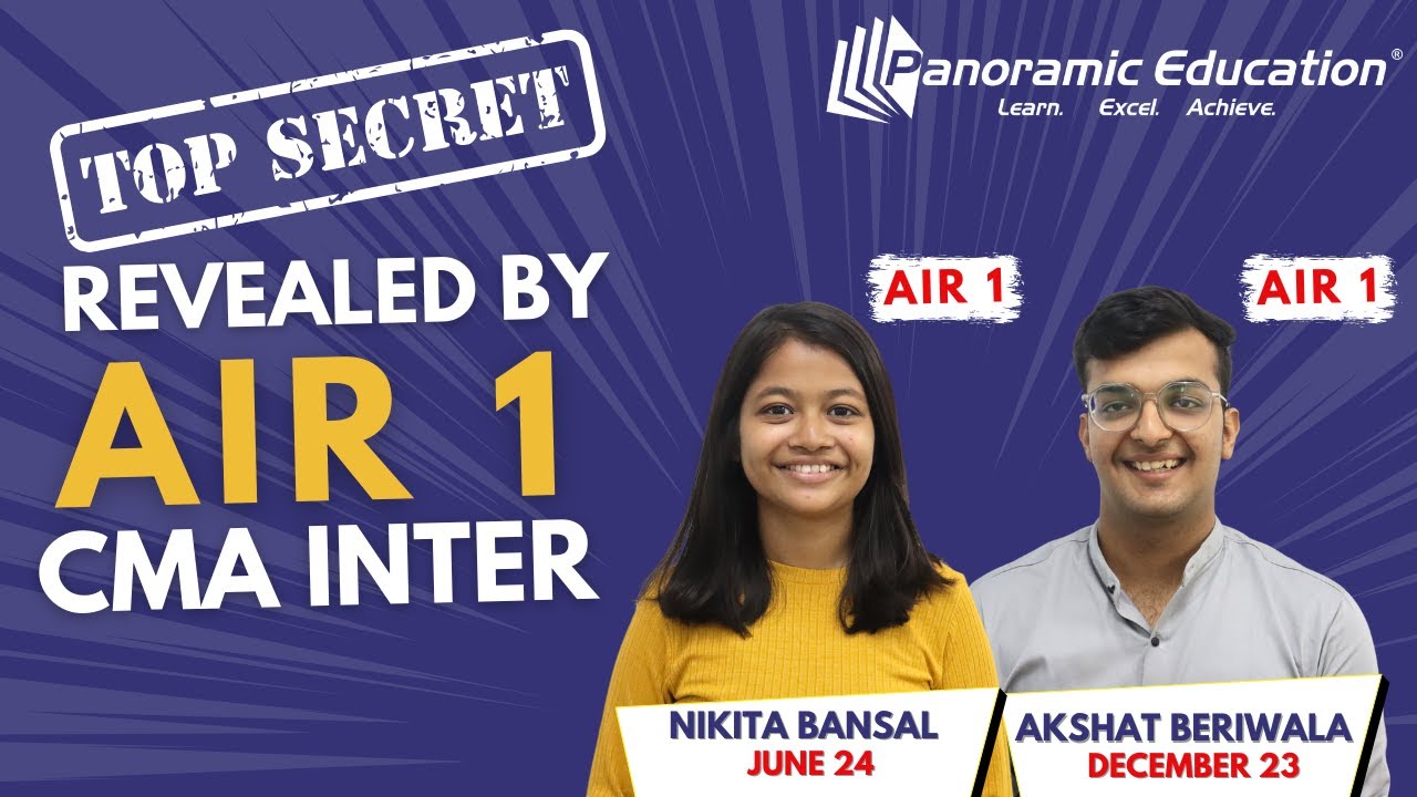 CMA AIR 1 - Interview with Akshat Beriwala & Nikita Bansal: Their ...