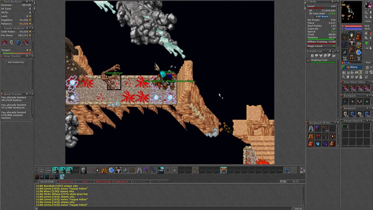 2017 10 15 Tibia Tortura Nightmare island defence - YouTube
