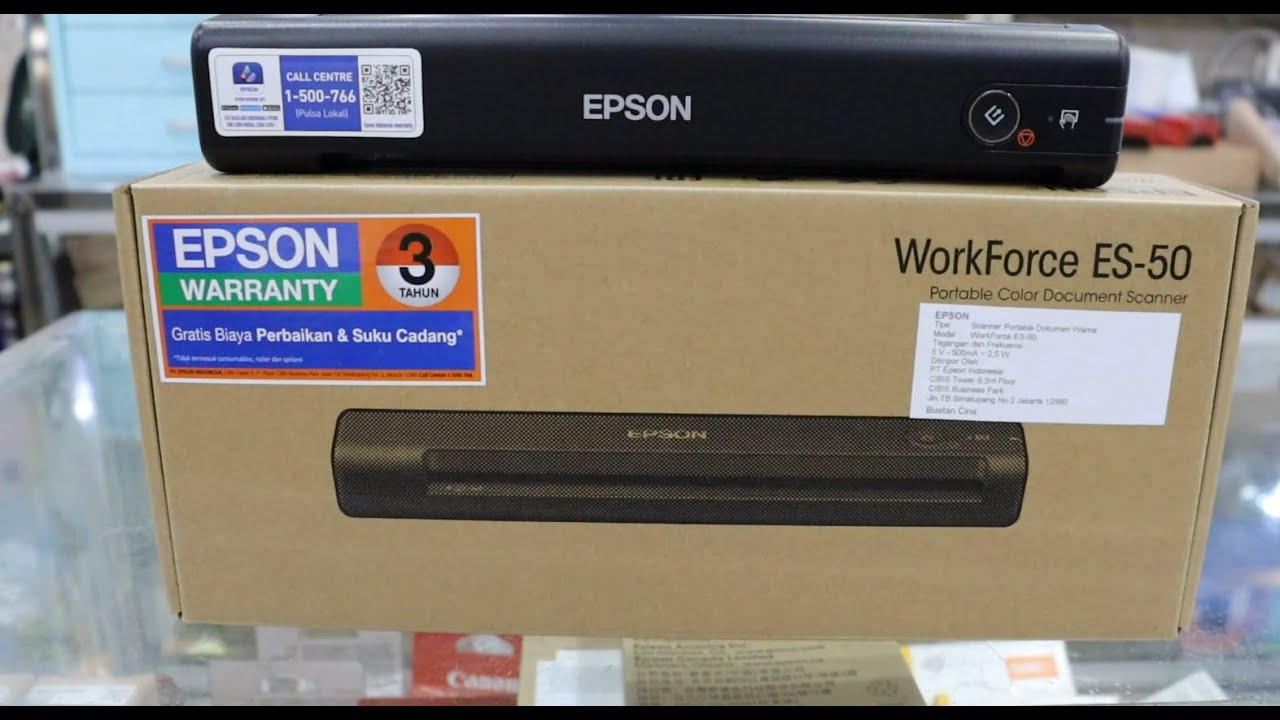 scan dokumen a4/f4 bs cepat dan mudah banget...!!! scanner epson es 50 ...