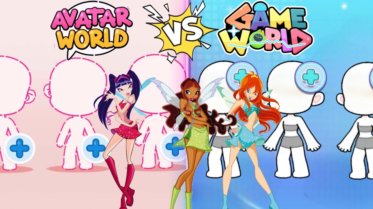 Winx Club 🧚🏻‍♀️Makeover (Avatar World VS Game World) #avatarworld # ...